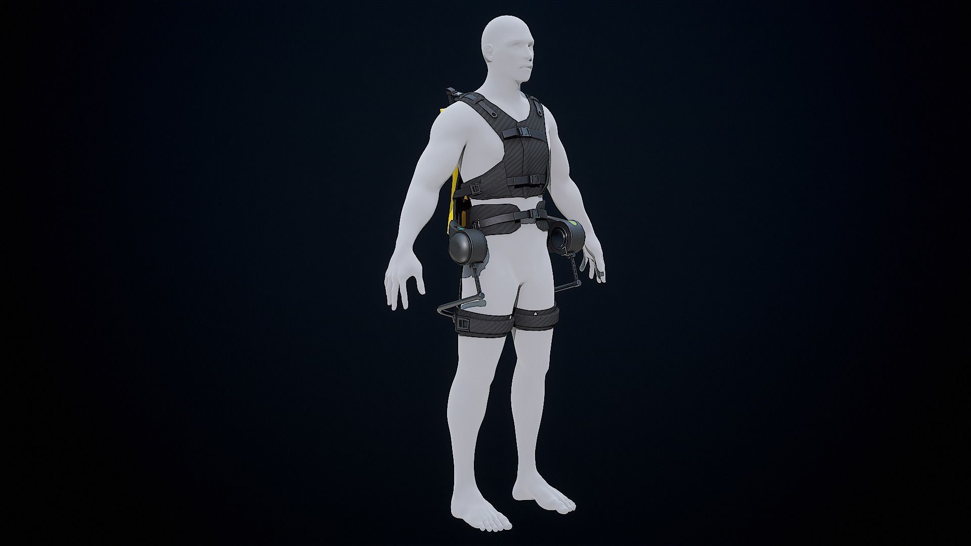 3D model Exoskeleton German Bionic Cray-X Yellow 2023 - PBR VR / AR / low-poly | CGTrader