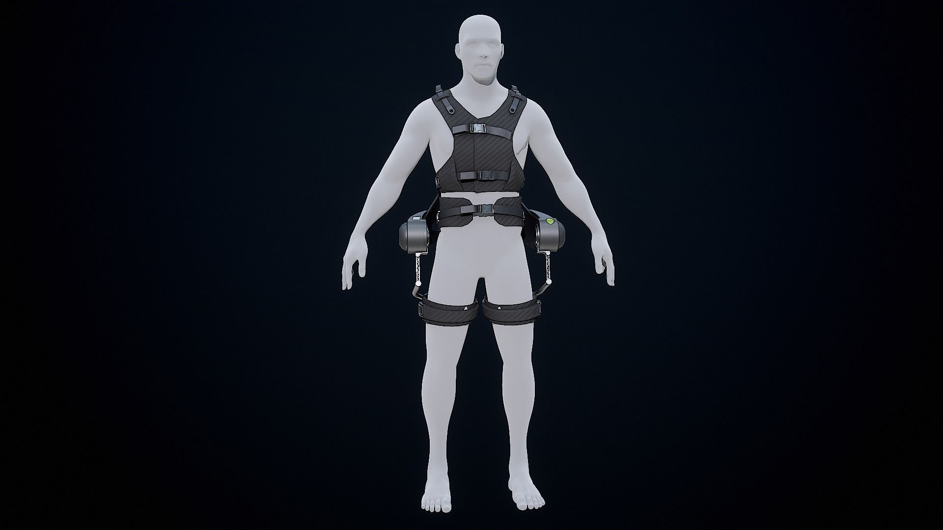 3D model Exoskeleton German Bionic Cray-X Yellow 2023 - PBR VR / AR ...