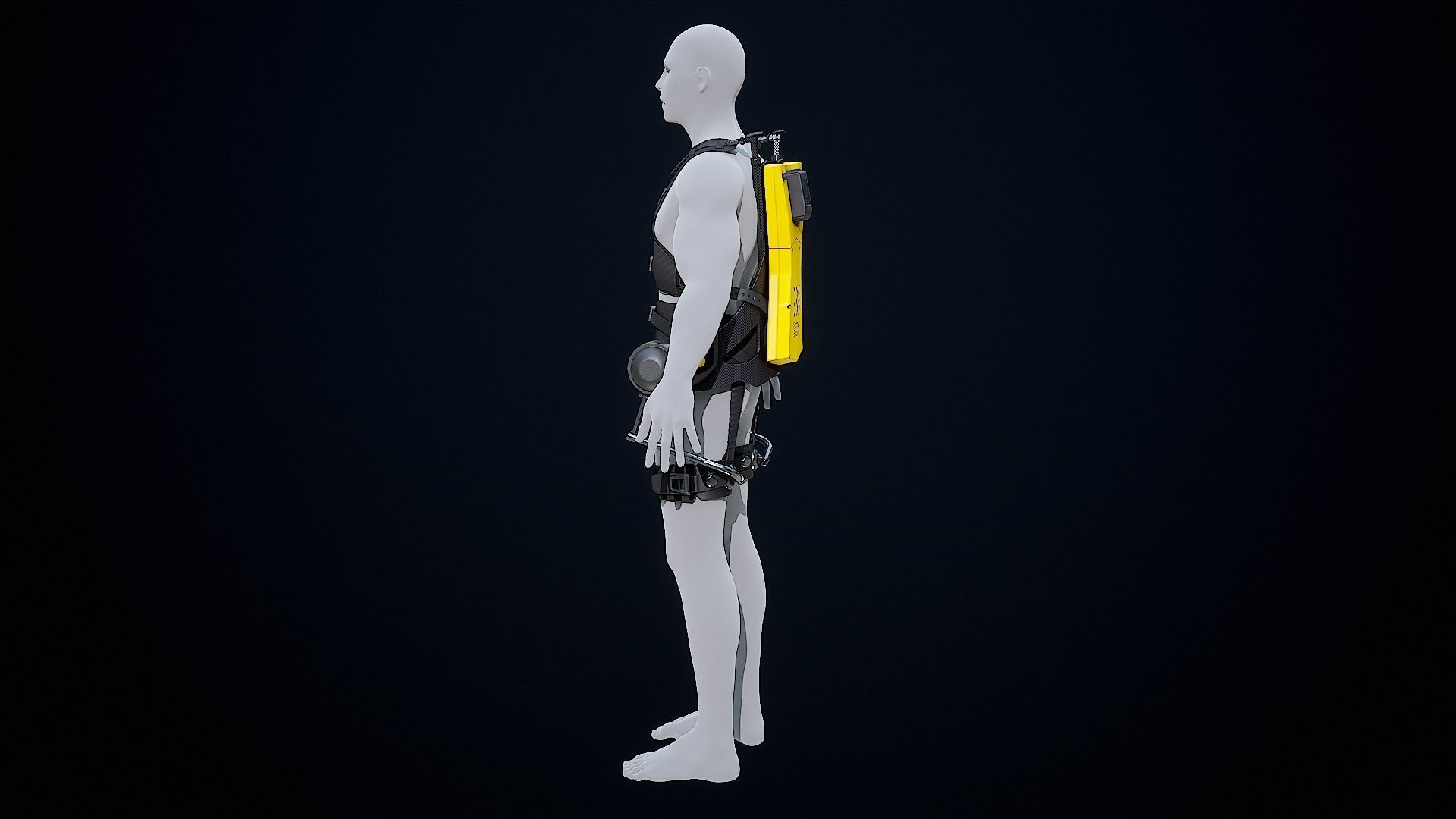 3D model Exoskeleton German Bionic Cray-X Yellow 2023 - PBR VR / AR ...