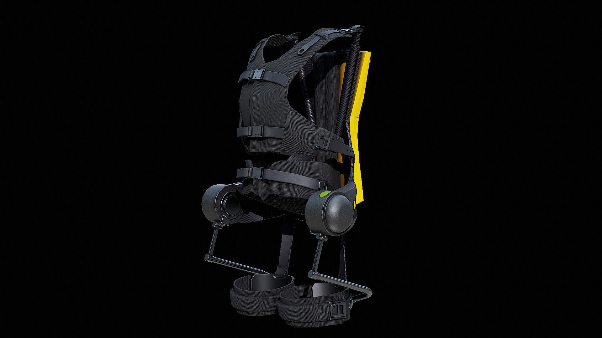 3D model Exoskeleton German Bionic Cray-X Yellow 2023 - PBR VR / AR ...