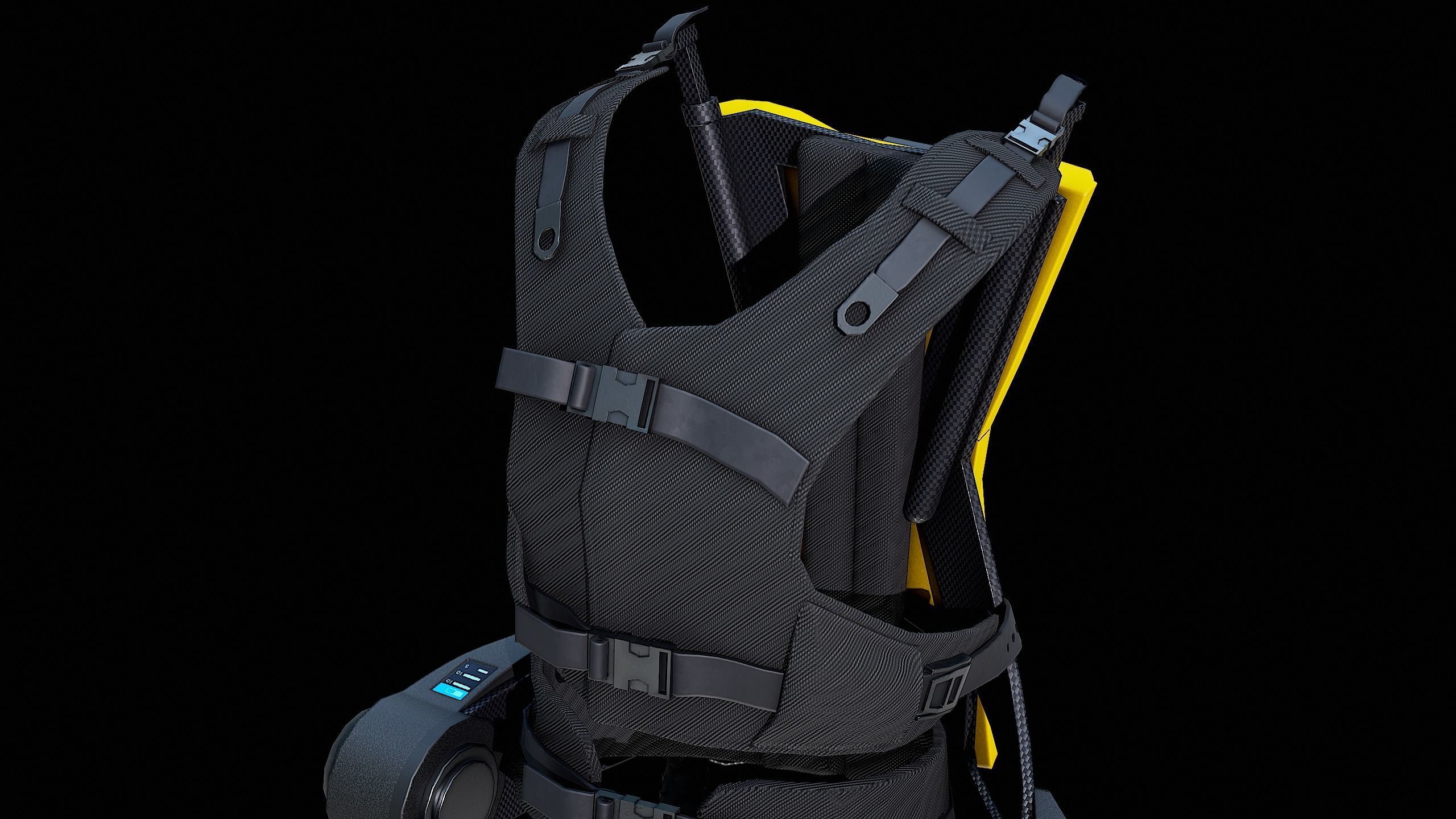 3D model Exoskeleton German Bionic Cray-X Yellow 2023 - PBR VR / AR ...