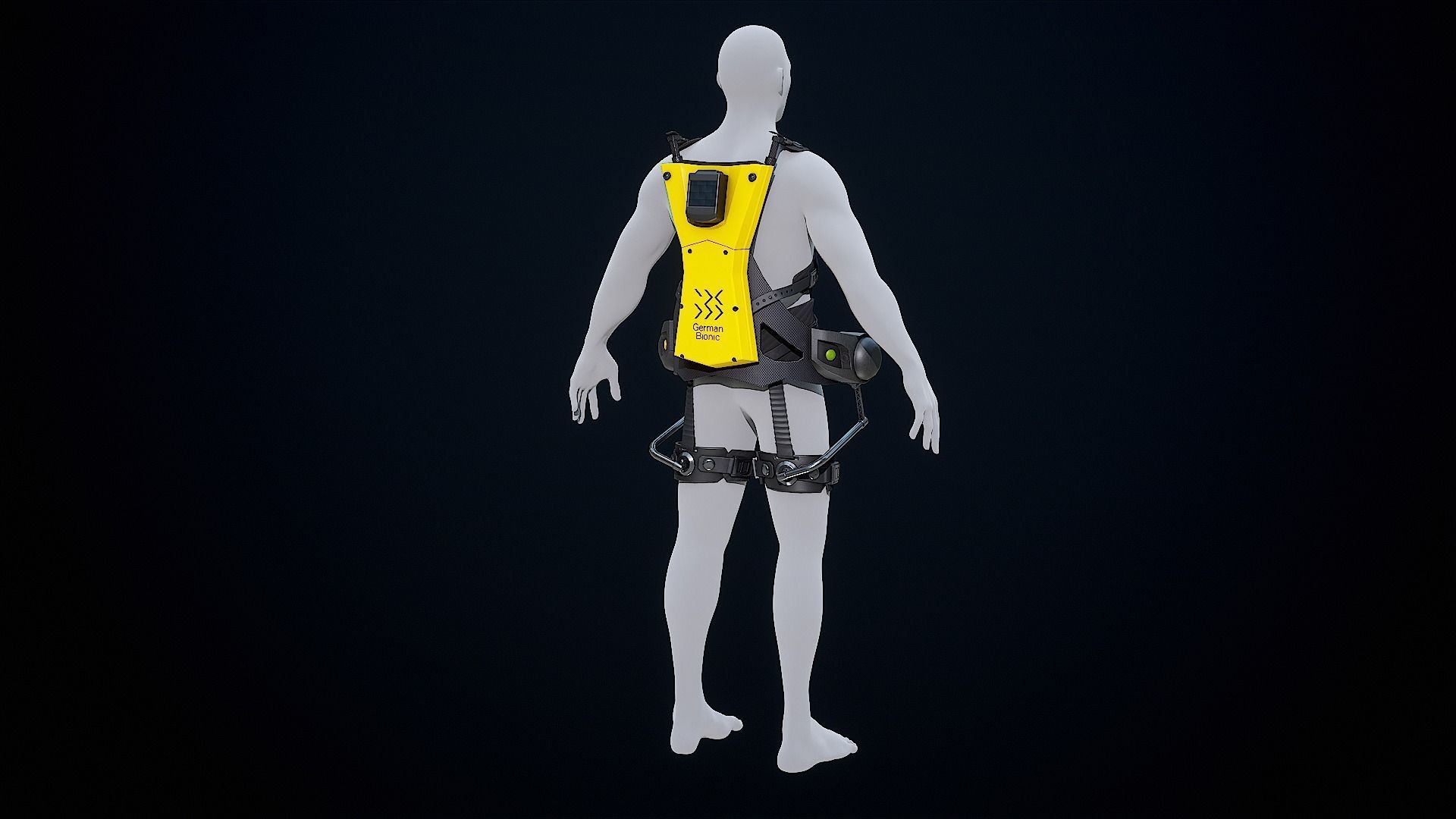 3D model Exoskeleton German Bionic Cray-X Yellow 2023 - PBR VR / AR ...