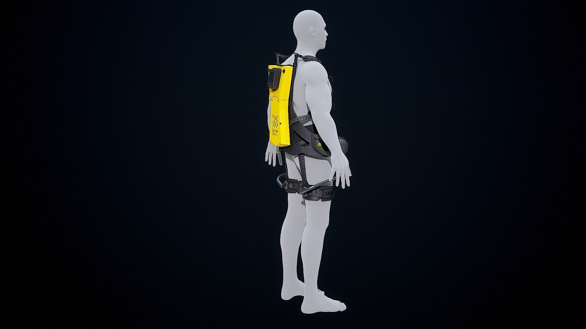 3D model Exoskeleton German Bionic Cray-X Yellow 2023 - PBR VR / AR ...