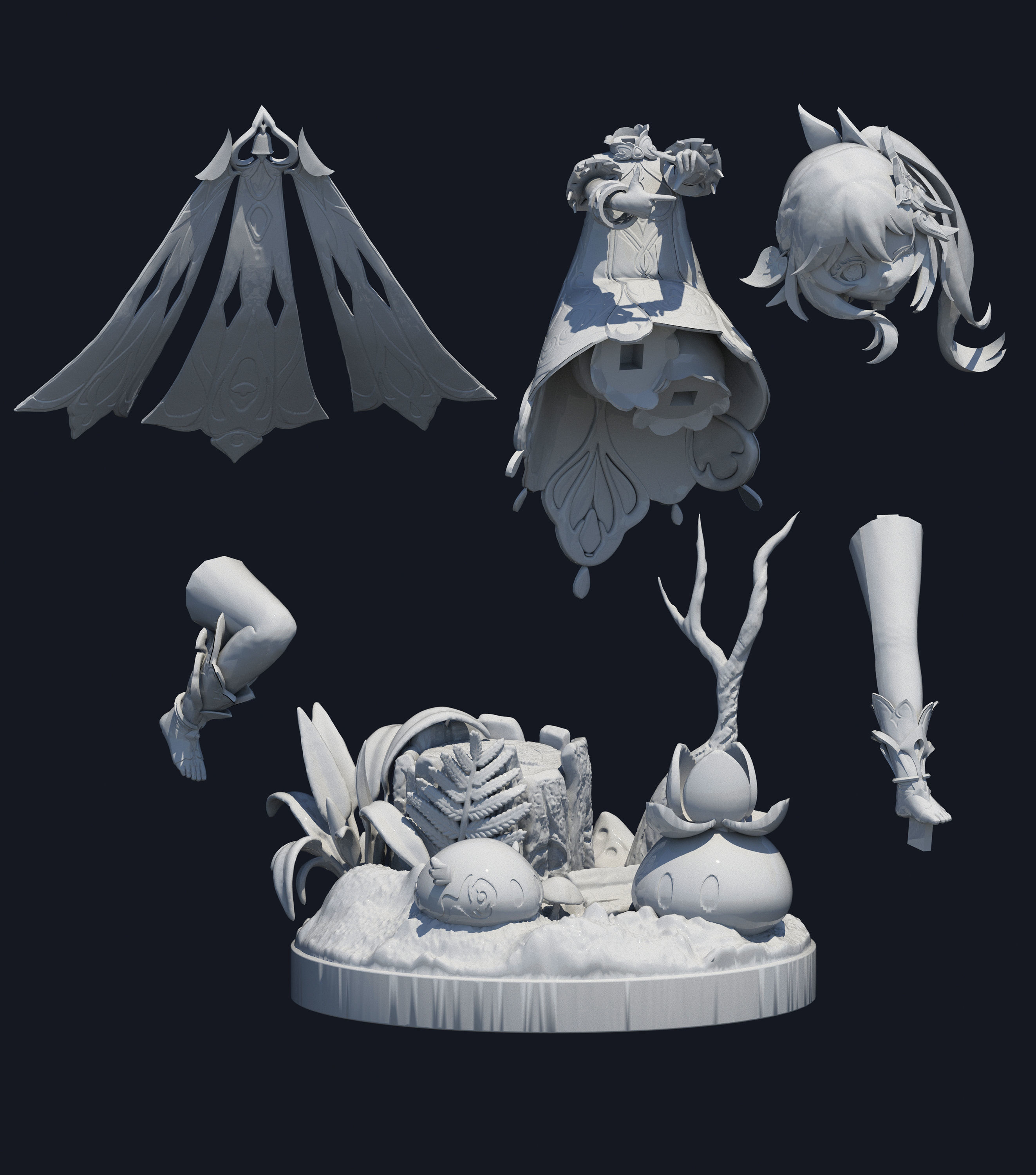 NAHIDA GENSHIN IMPACT 3D model 3D printable | CGTrader