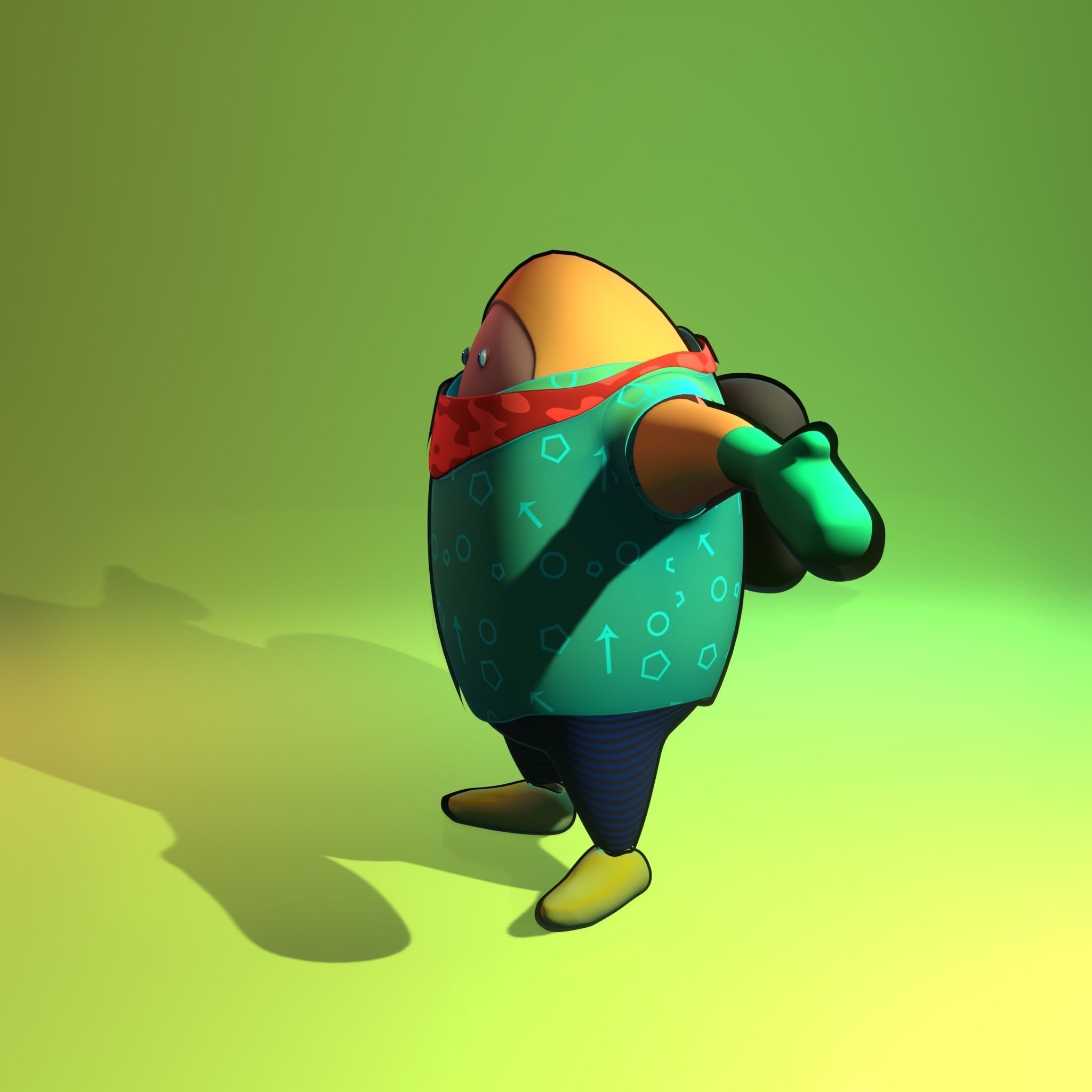 3D model Toon Style 3D Character VR / AR / low-poly | CGTrader