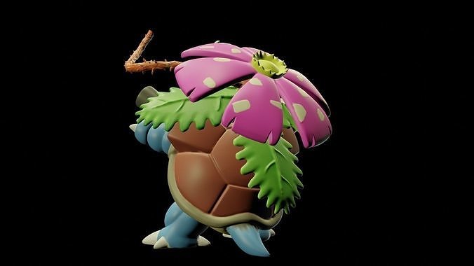 venustoise pokemon blastoise and venusaur 3D model 3D printable | CGTrader