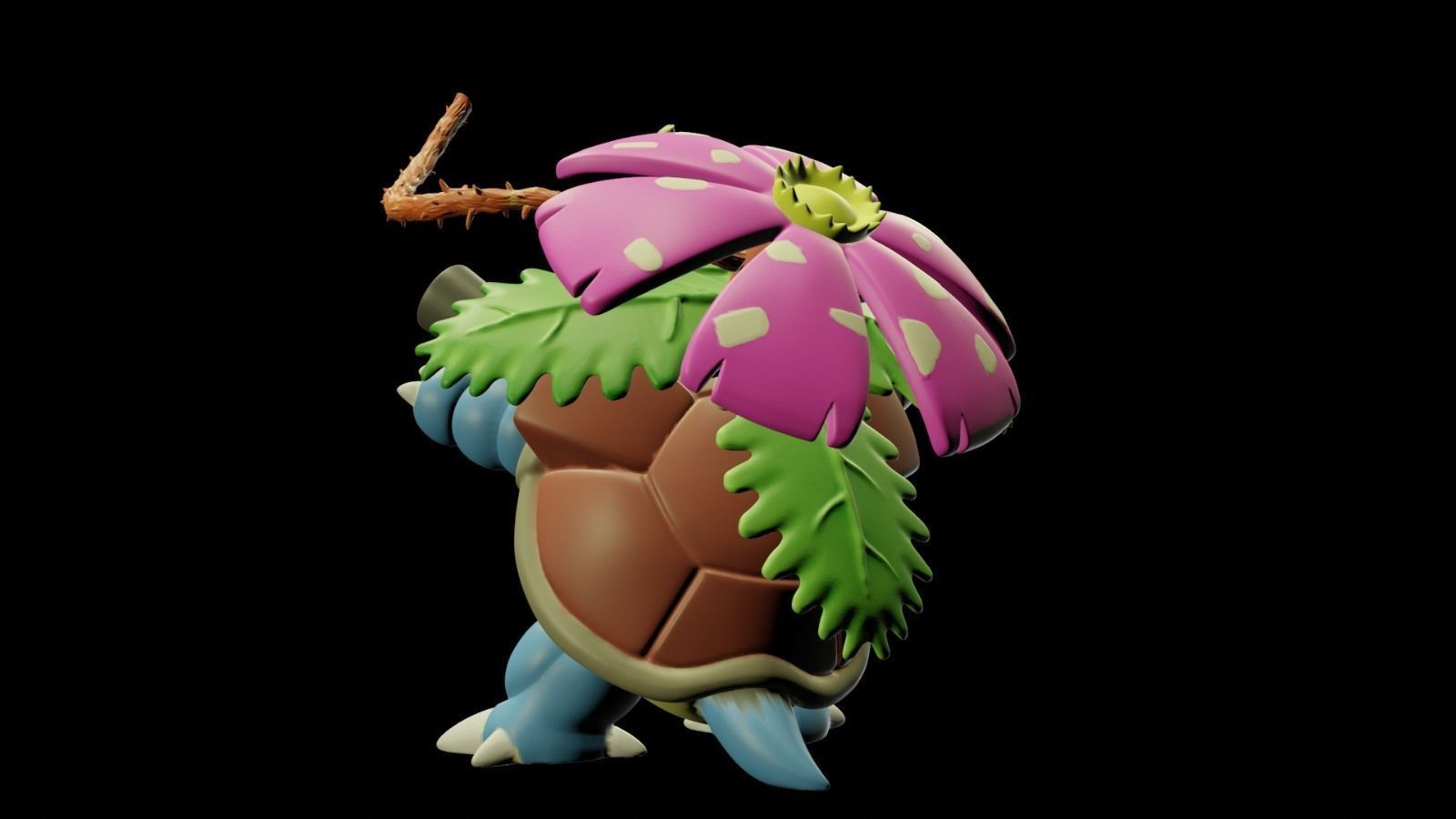 venustoise pokemon blastoise and venusaur 3D model 3D printable | CGTrader