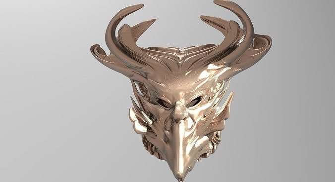 Druid mask 3 3D model | CGTrader