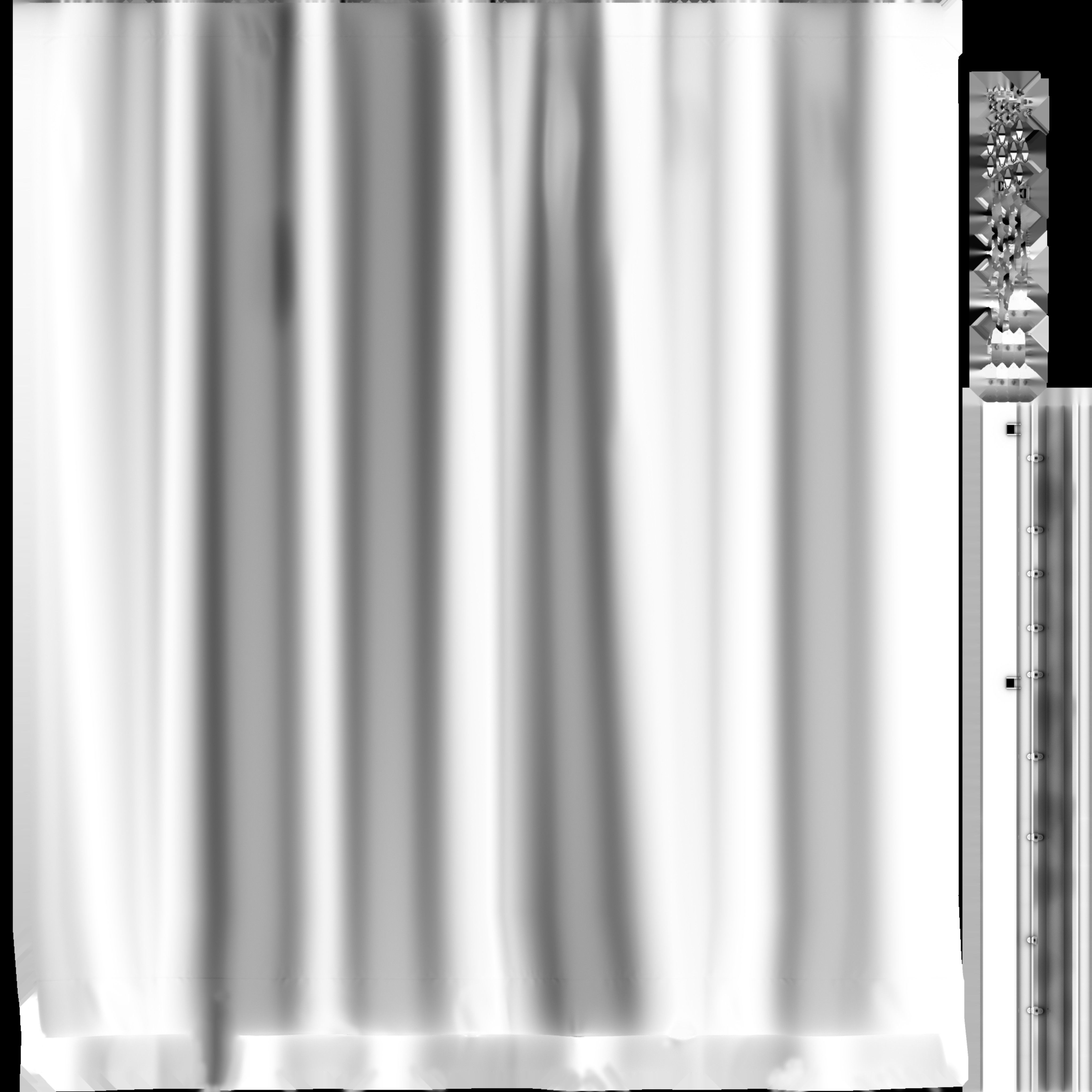 3D model Game Ready White Rail Curtains VR / AR / low-poly | CGTrader