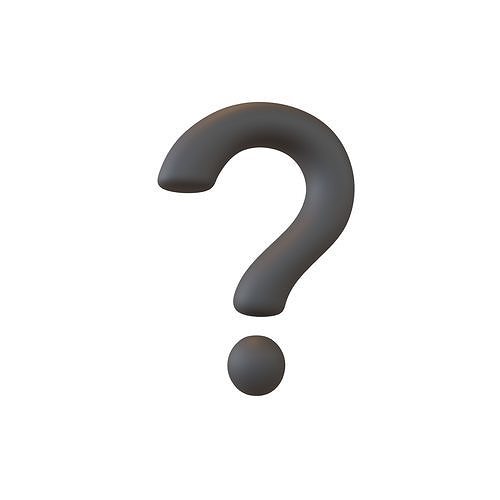 3D model Question Mark Symbol V1 005 VR / AR / low-poly | CGTrader