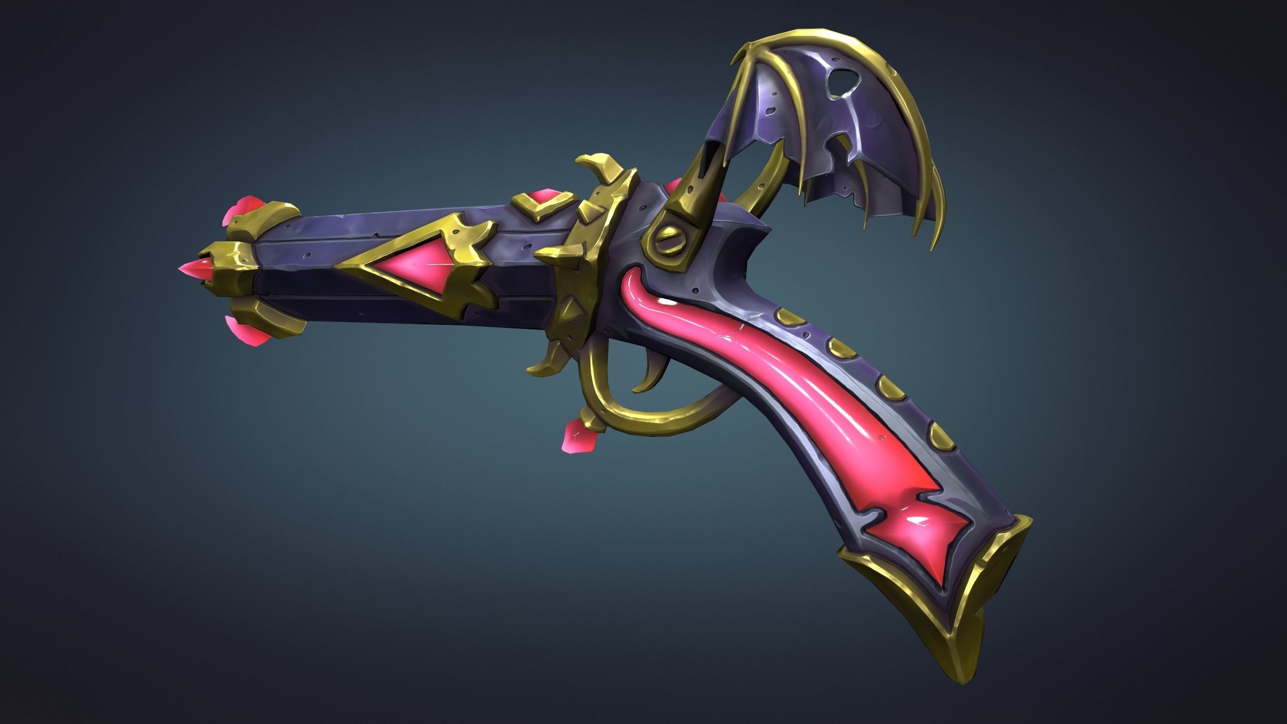 3D model Vampire pistol VR / AR / low-poly | CGTrader