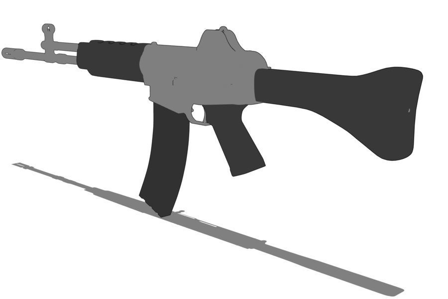 K2 Gun 3D model | CGTrader