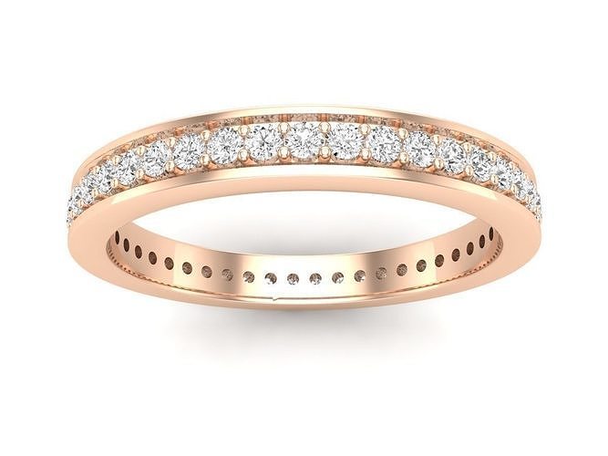 AV 482 Ladies Eternity Anniversary Stackable Ring Wedding Band 3D model 3D printable | CGTrader
