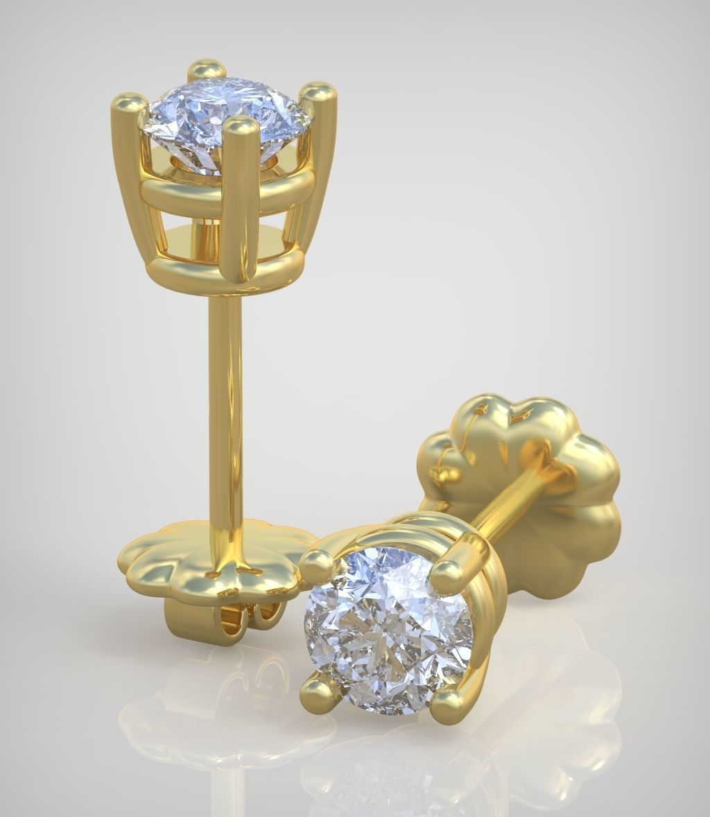 Earring model 0317 3D printable model free 3D model 3D printable | CGTrader