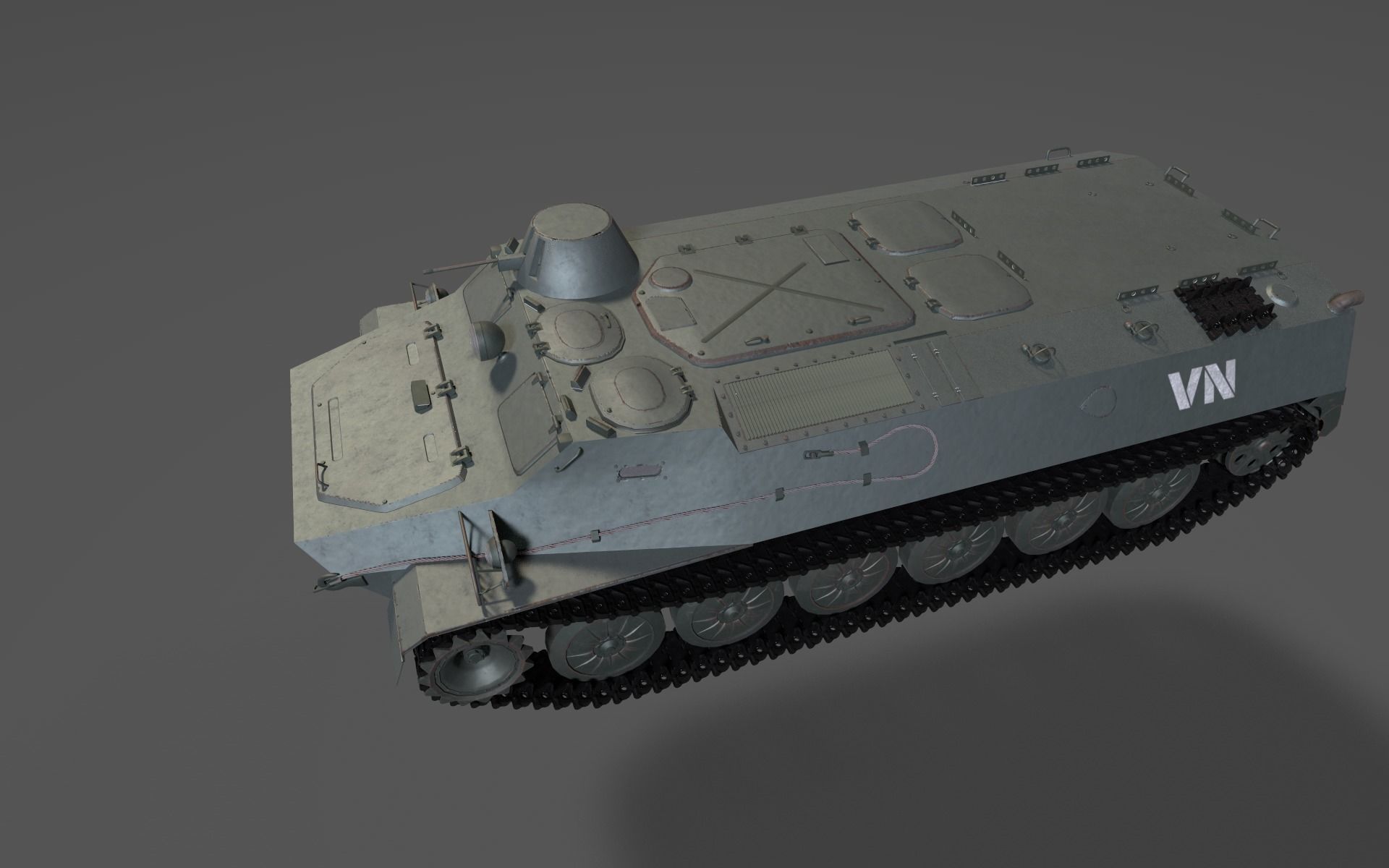 3D model Tank MTLB VR / AR / low-poly | CGTrader