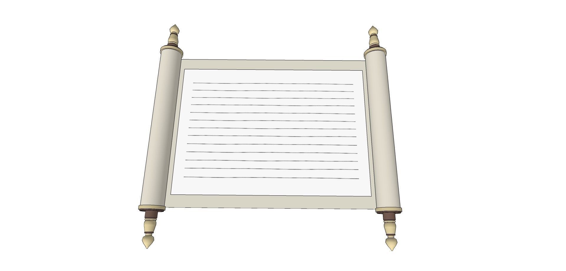 parchment order form 3D model | CGTrader