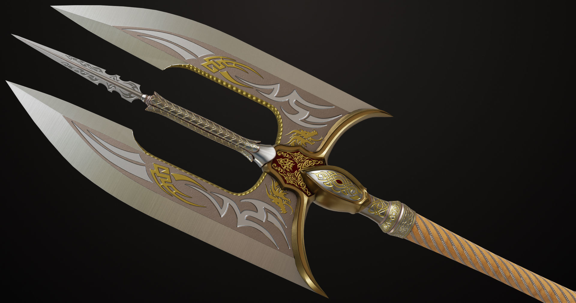 3D Model Collection 3 Medieval Battle Axes All PBR Unity UE Textures ...