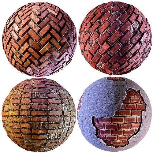 Stylized Brick texture collection 02 Texture | CGTrader