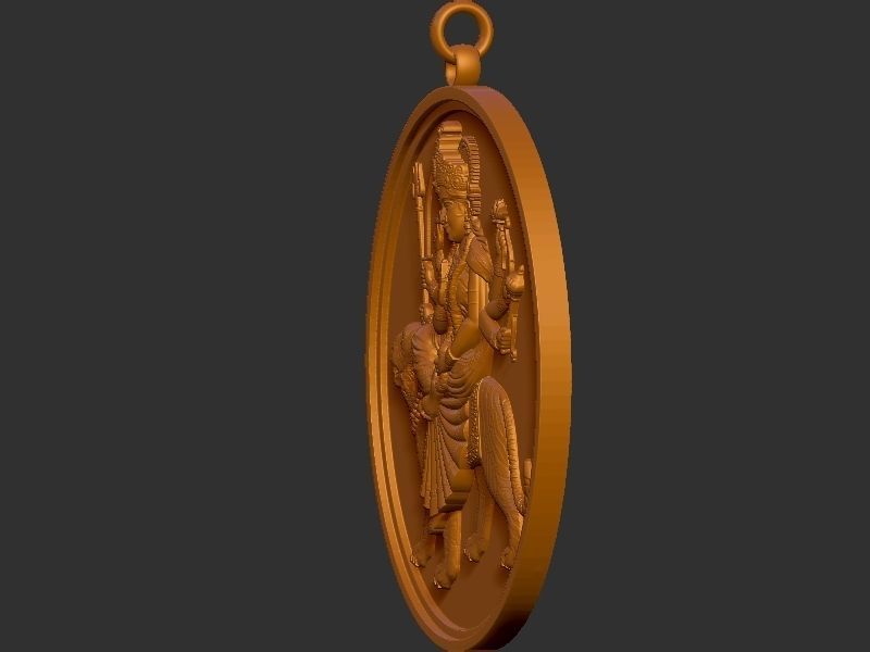Sherawali Mata 3D model 3D printable | CGTrader