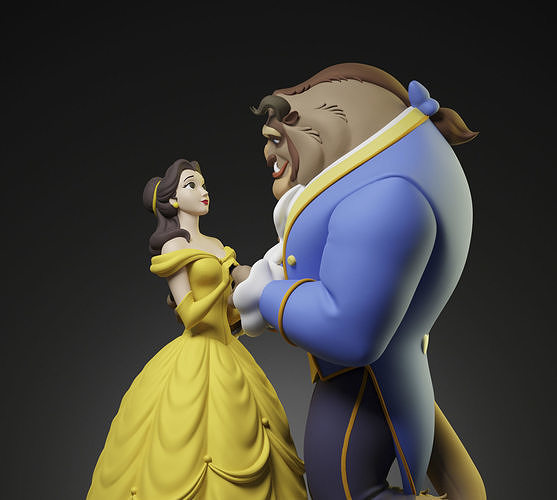 Disney Original Beauty and the Beast 3D model 3D printable | CGTrader