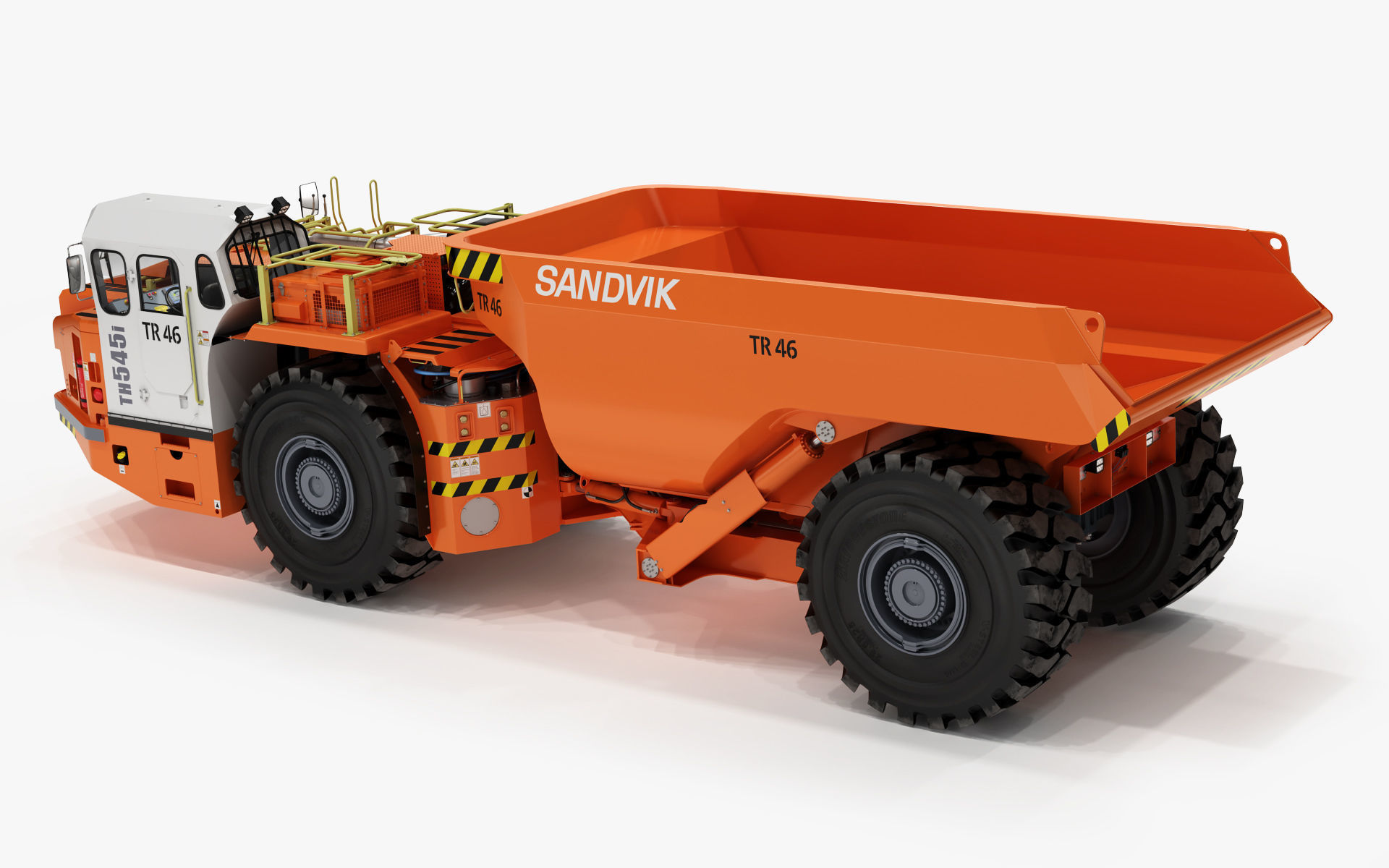 Underground Articulated Mining Dumptruck TH545i 3D model | CGTrader