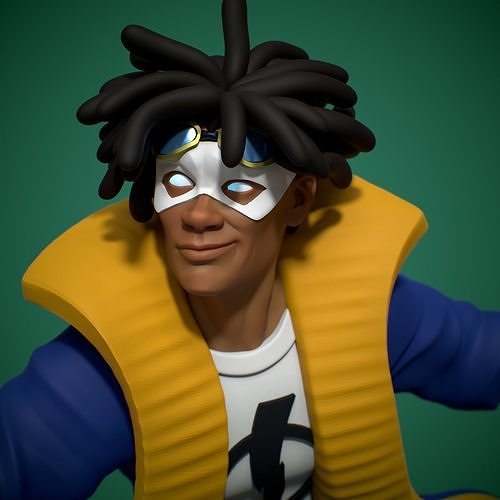 Static shock 3D model 3D printable | CGTrader