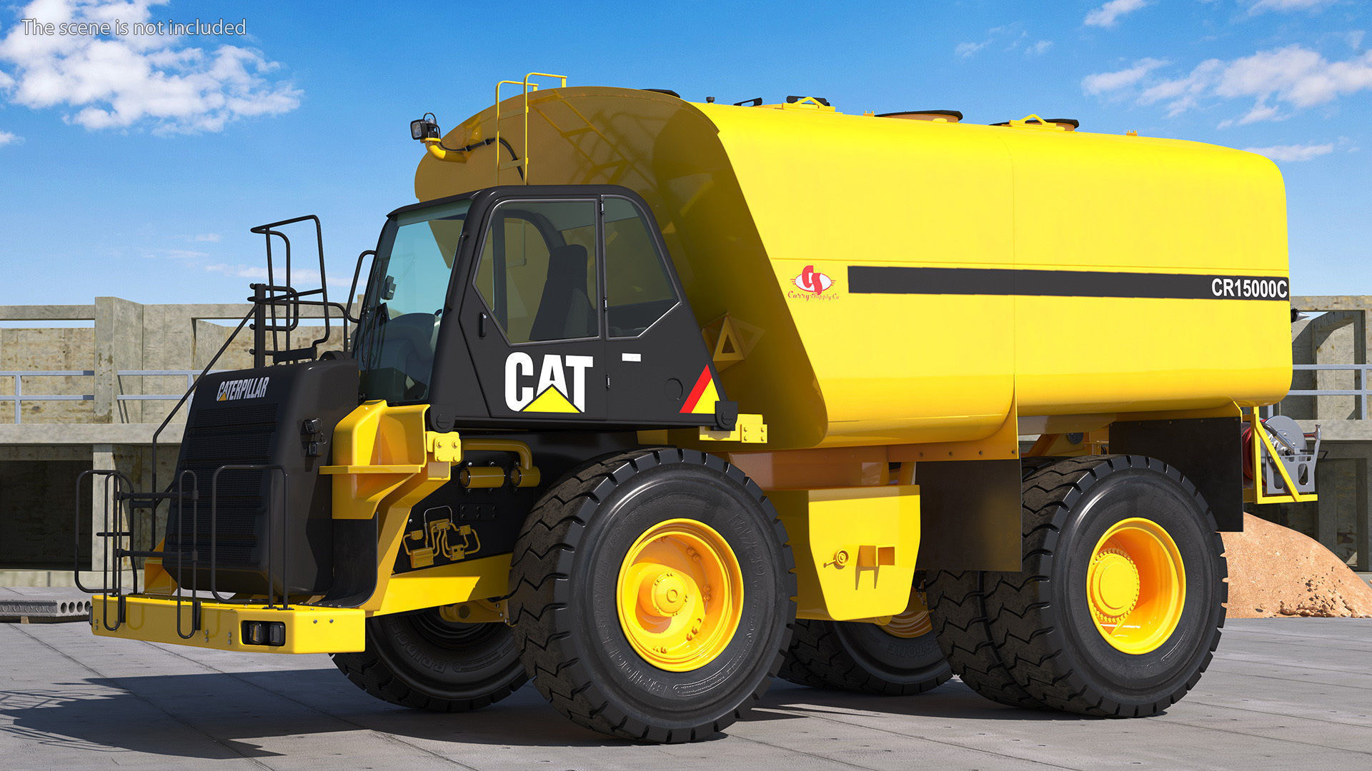 CAT 775 Water Truck 3D model | CGTrader
