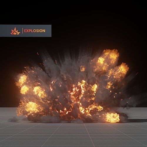 Artillery Grenade Explosion Animation 3D 3D model animated | CGTrader