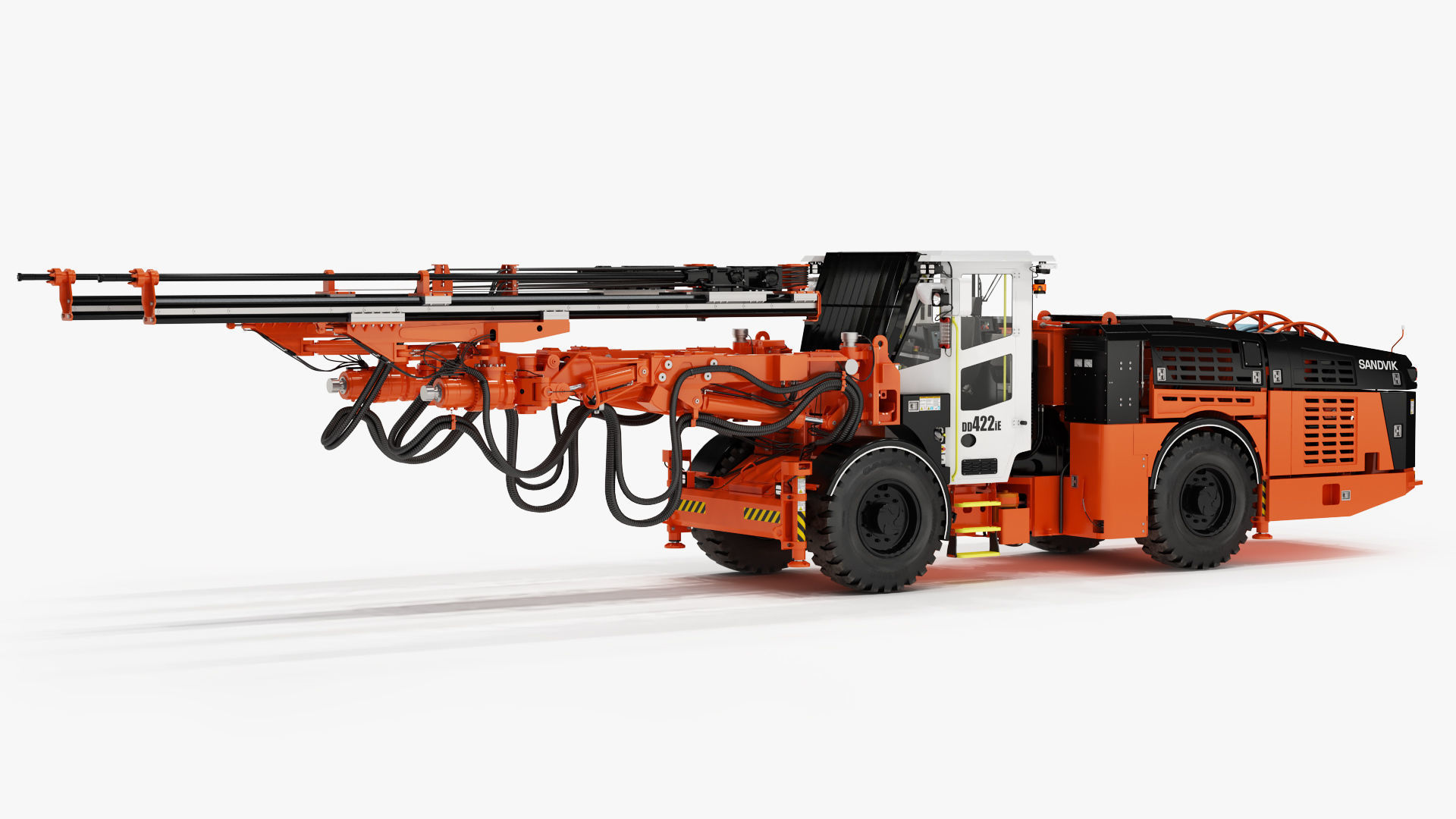 Underground Mining Drill Rigs DD422iE Rigged 3D model rigged | CGTrader