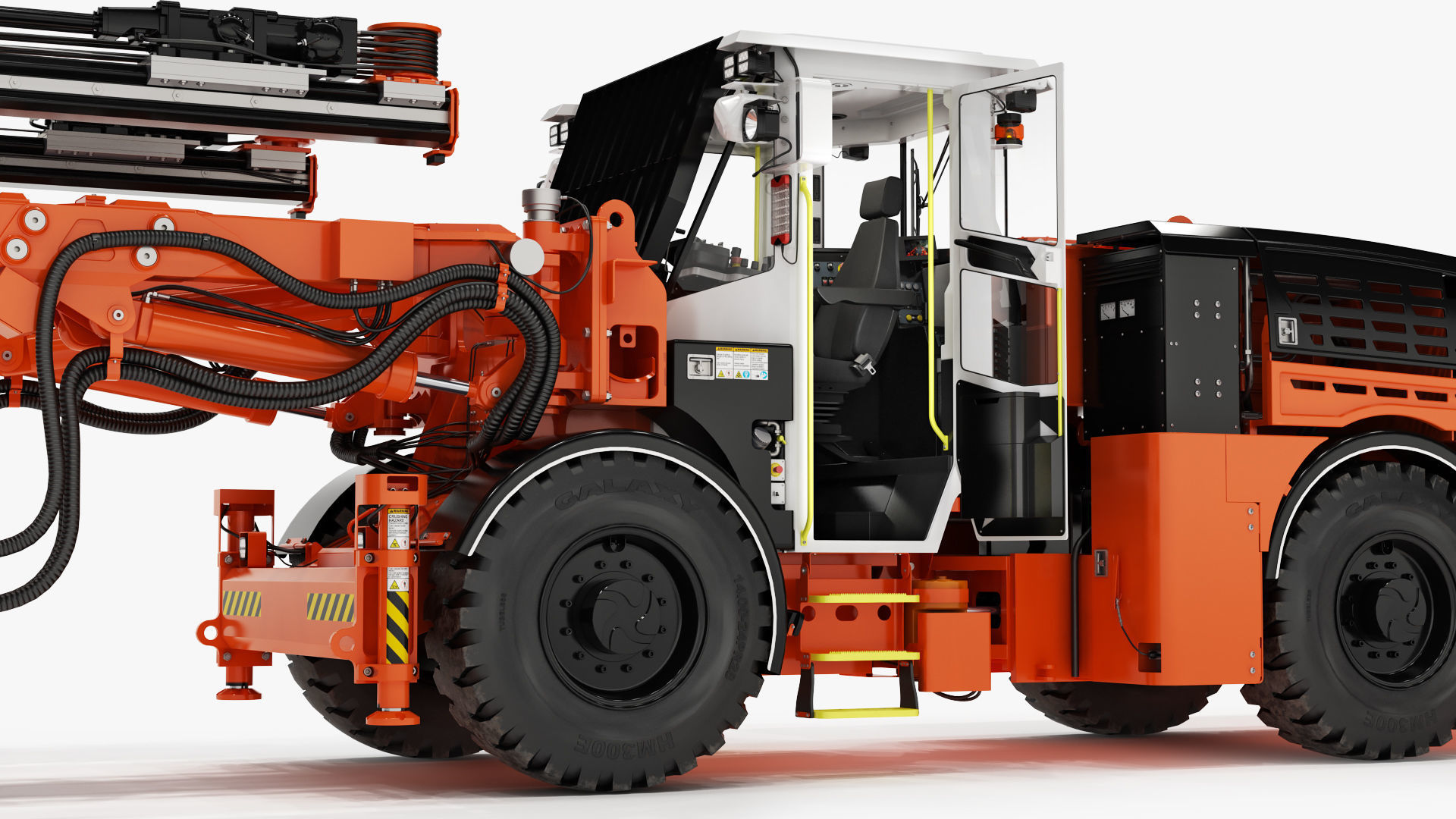Underground Mining Drill Rigs DD422iE Rigged 3D model rigged | CGTrader