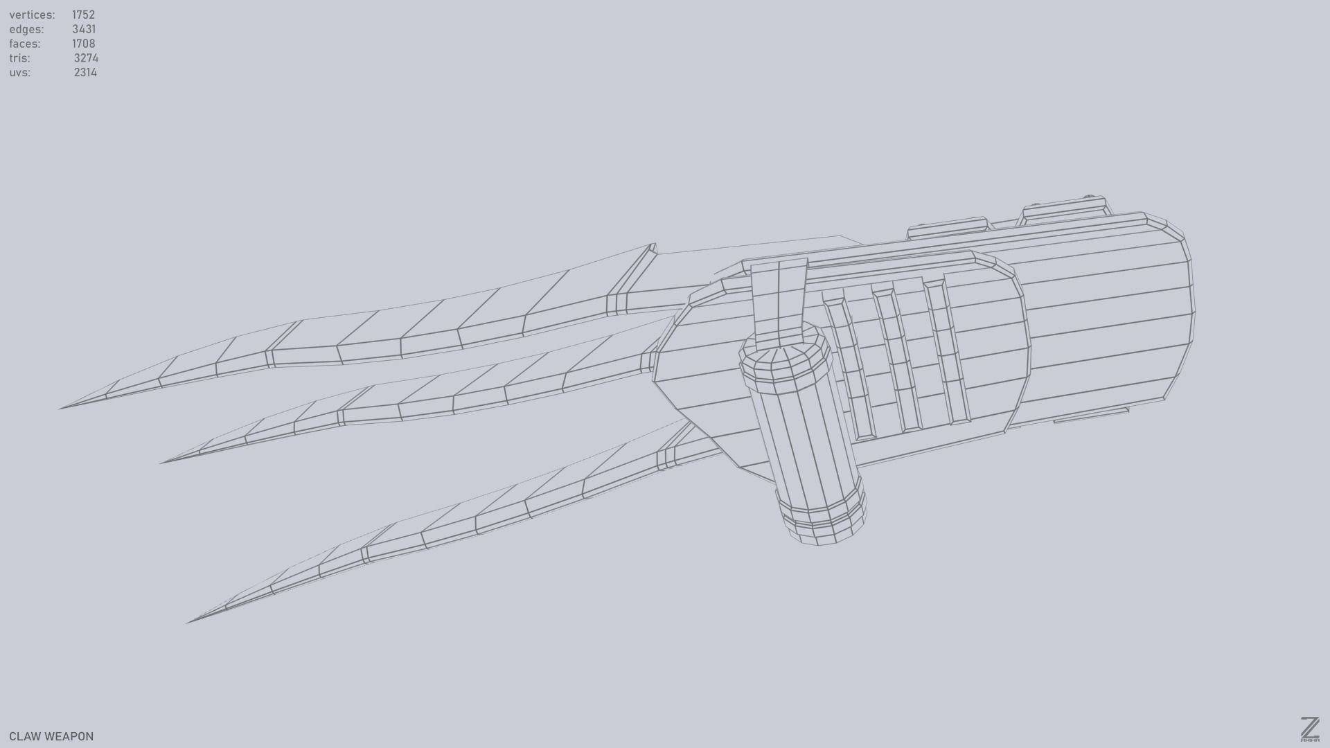 3D model Claw weapon VR / AR / low-poly | CGTrader