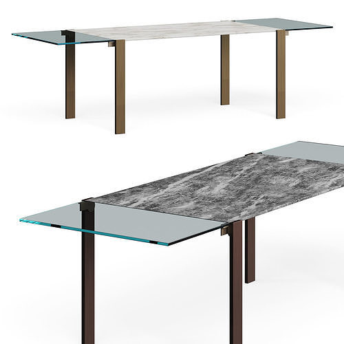 Tonelli Design Livingstone Ceramic Model Dining Table 3D model | CGTrader