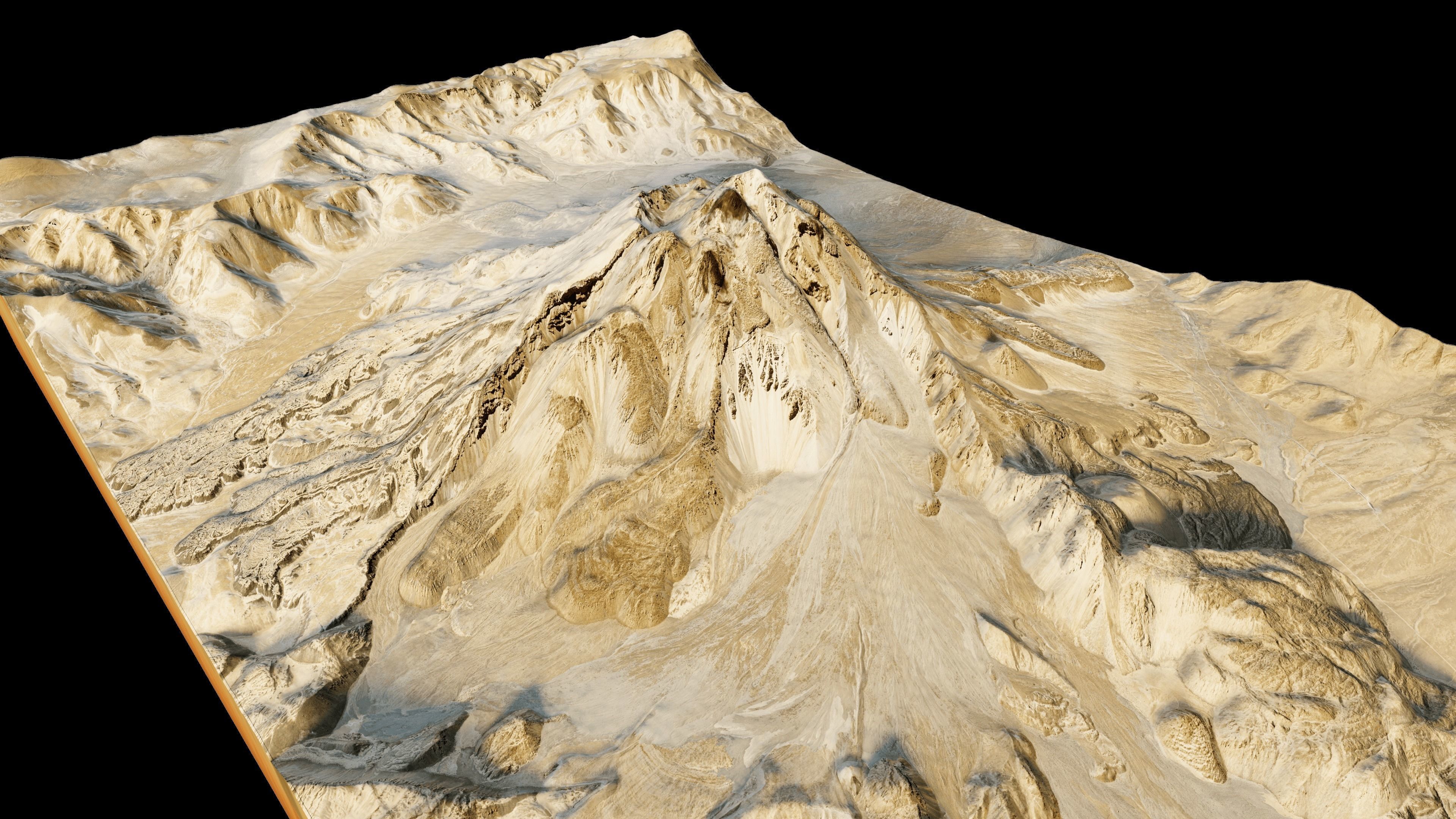 Socompa Volcano 3d model terrain 3D model | CGTrader