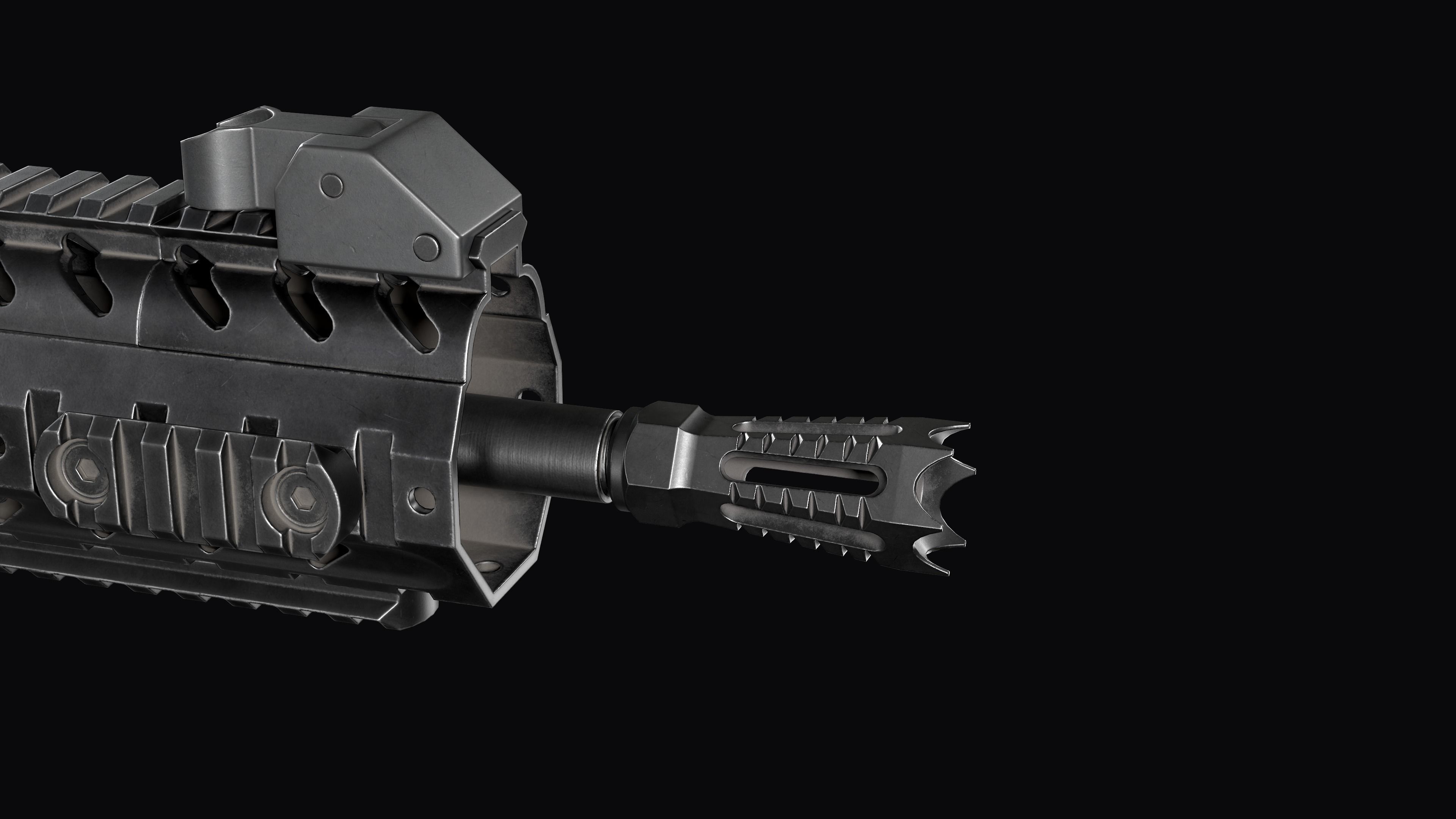 3D model Modular custom SMG Sig Sauer MPX VR / AR / low-poly | CGTrader