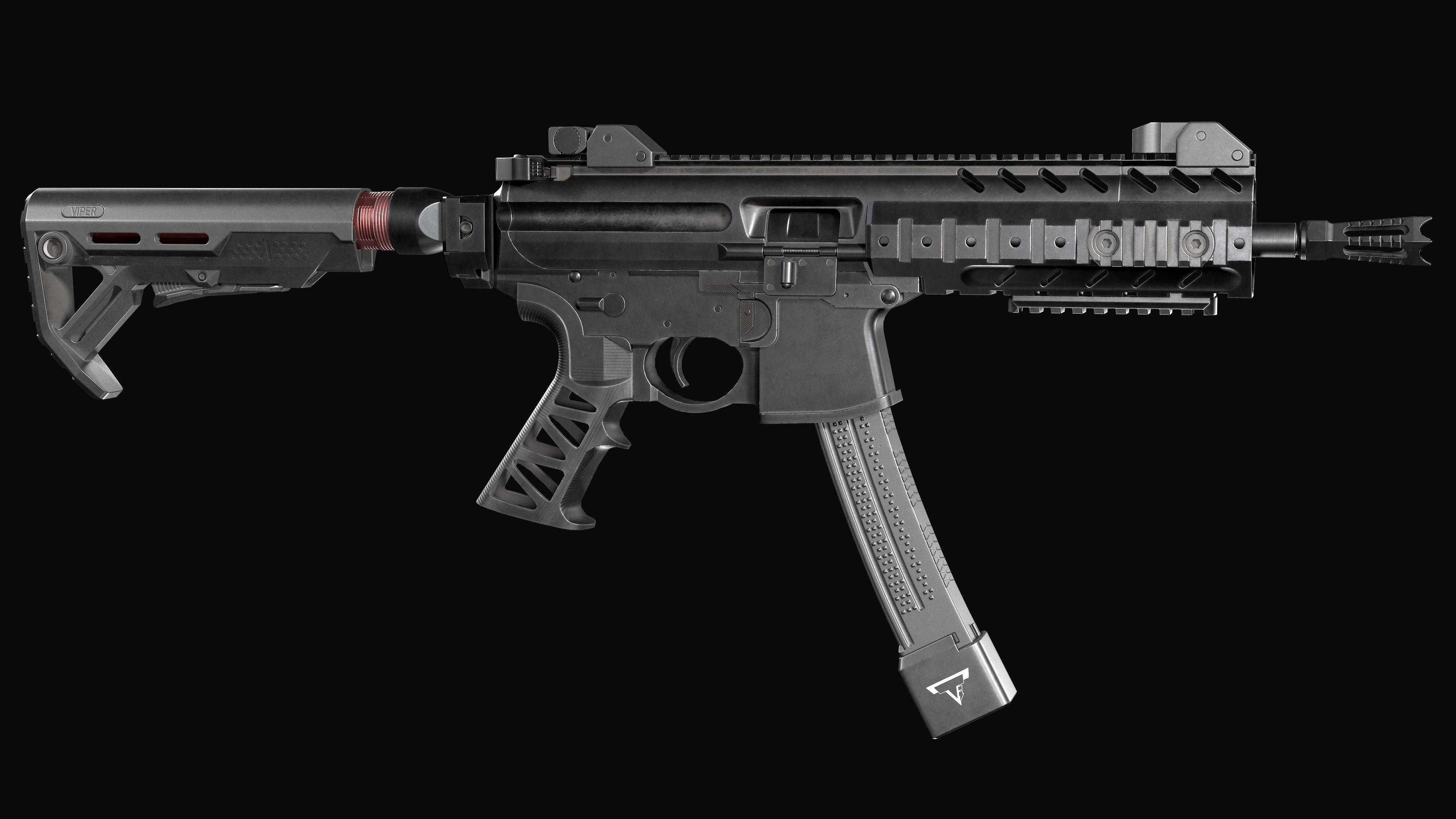 3D model Modular custom SMG Sig Sauer MPX VR / AR / low-poly | CGTrader
