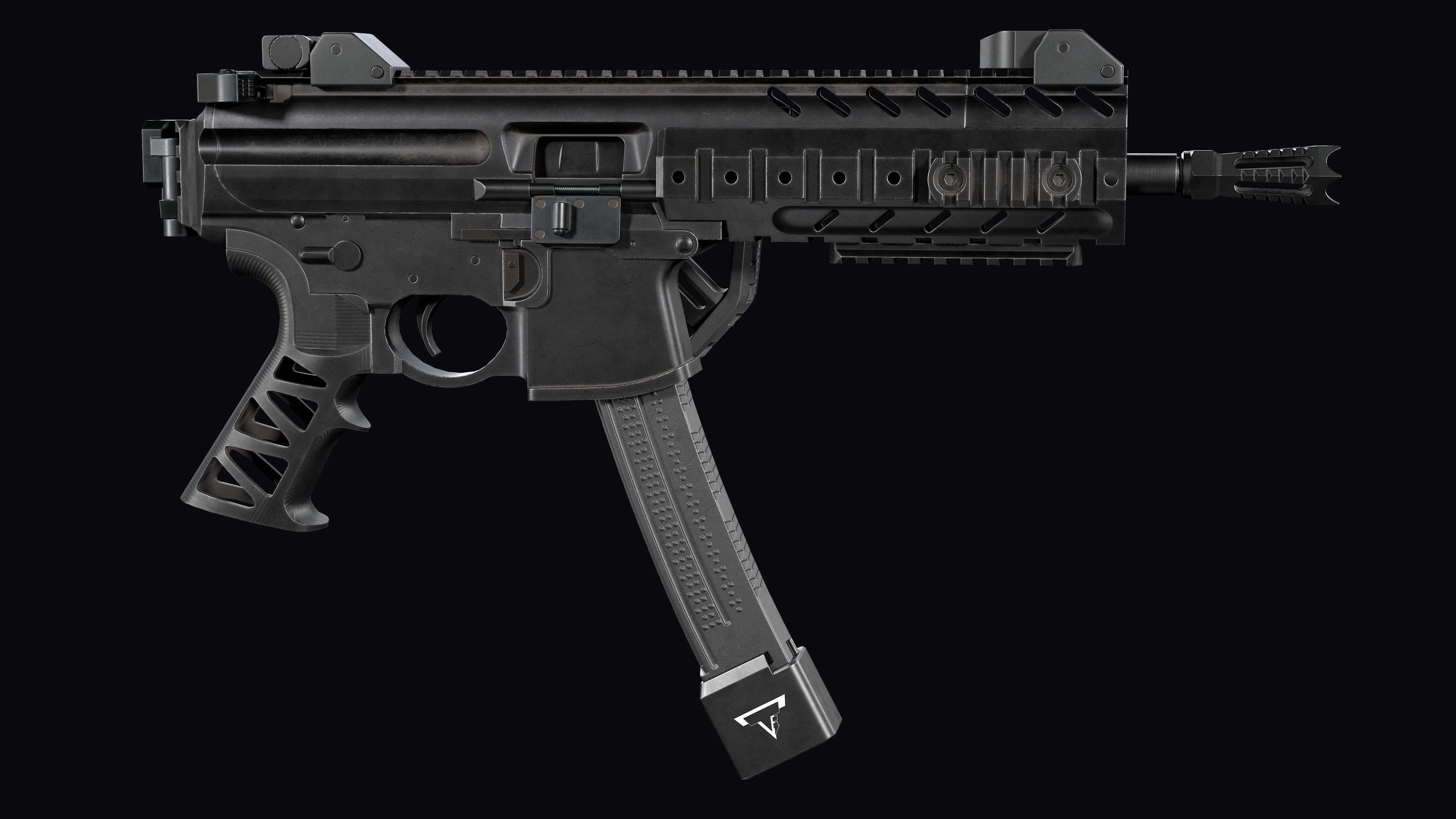 3D model Modular custom SMG Sig Sauer MPX VR / AR / low-poly | CGTrader