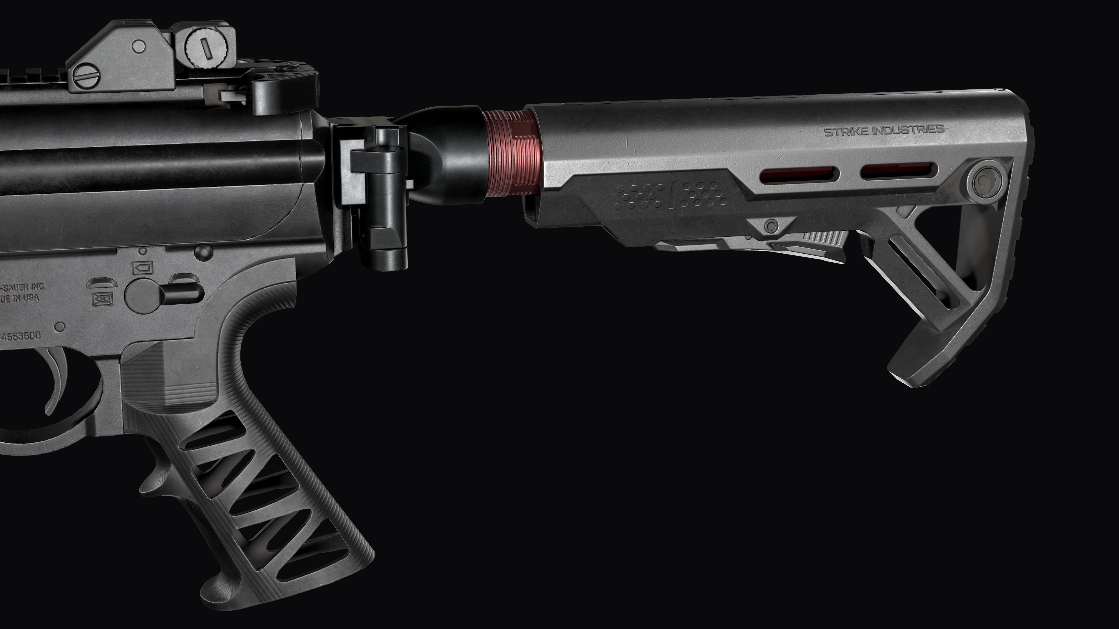 3D model Modular custom SMG Sig Sauer MPX VR / AR / low-poly | CGTrader