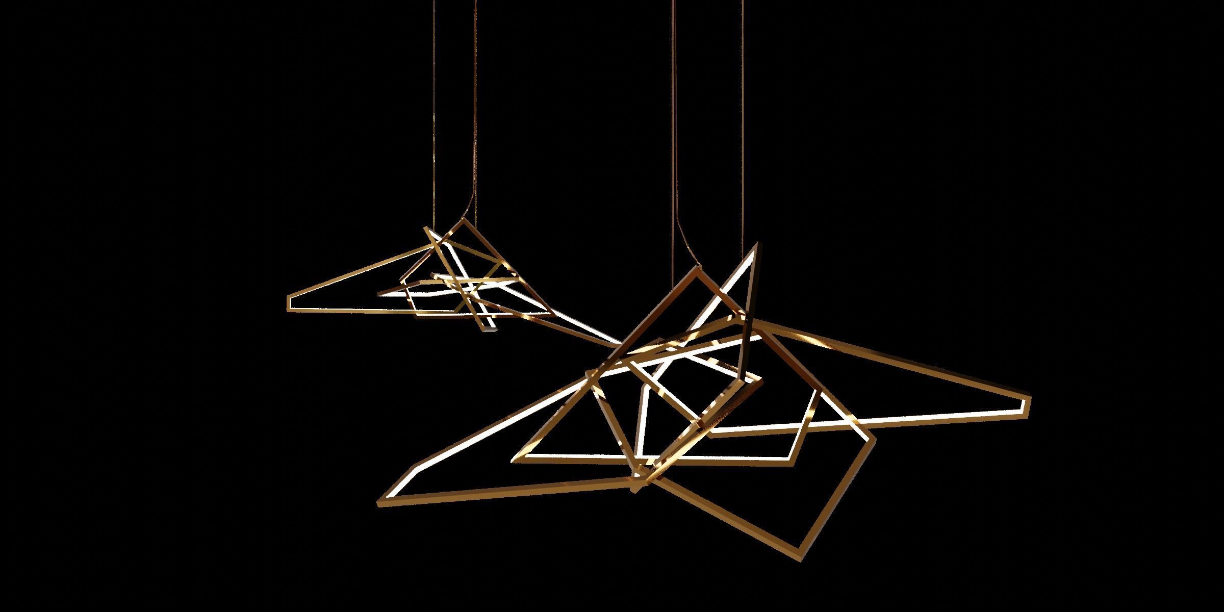 3D model Futuristic Ceiling Light VR / AR / low-poly | CGTrader