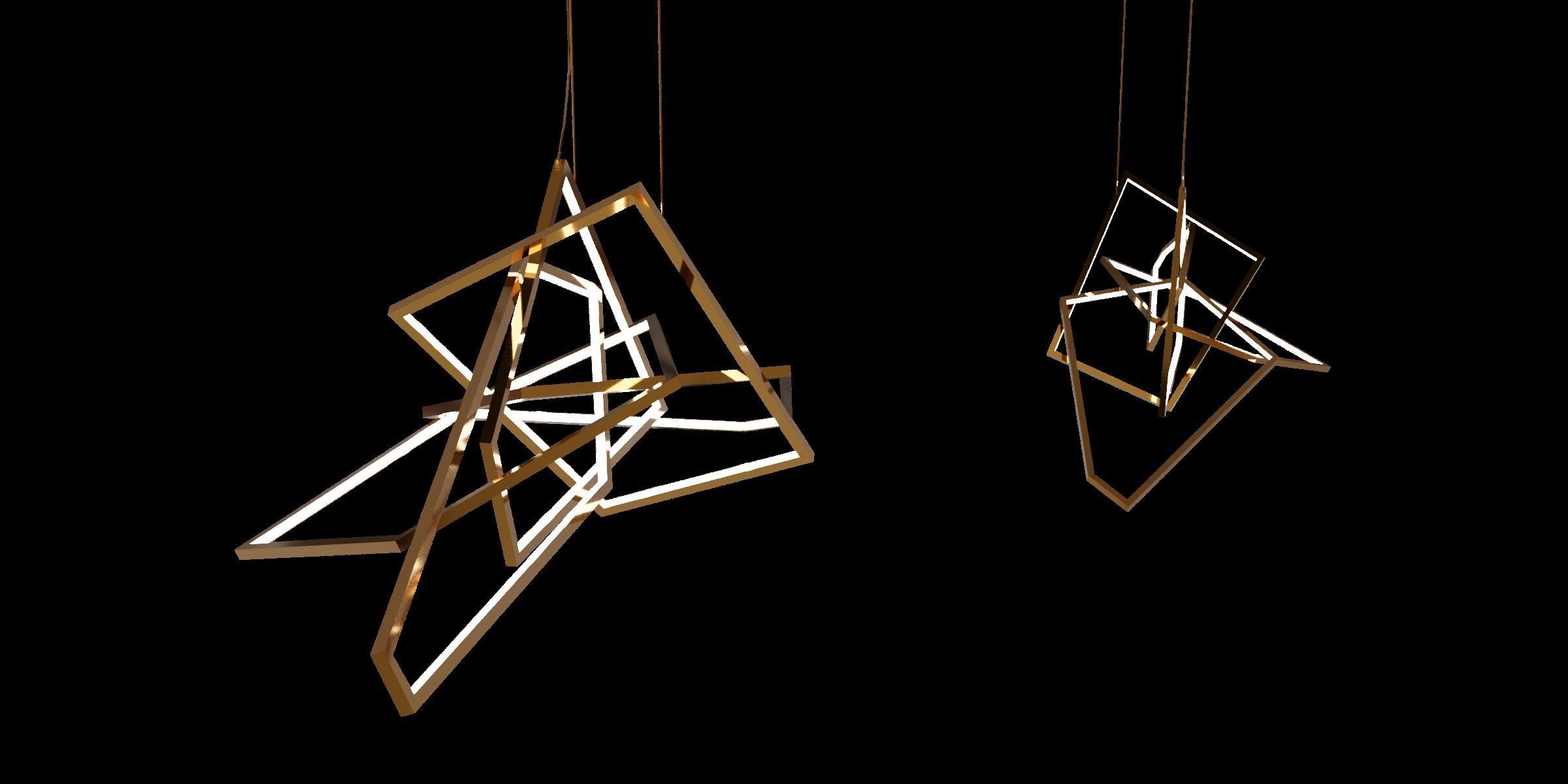 3D model Futuristic Ceiling Light VR / AR / low-poly | CGTrader