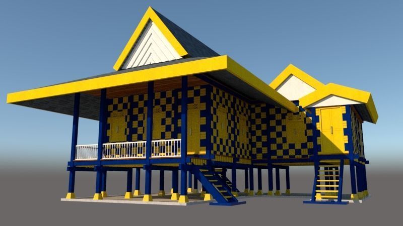 RUMAH TRADISIONAL MELAYU PERLIS DARUL SUNNAH free 3D model 3D printable ...