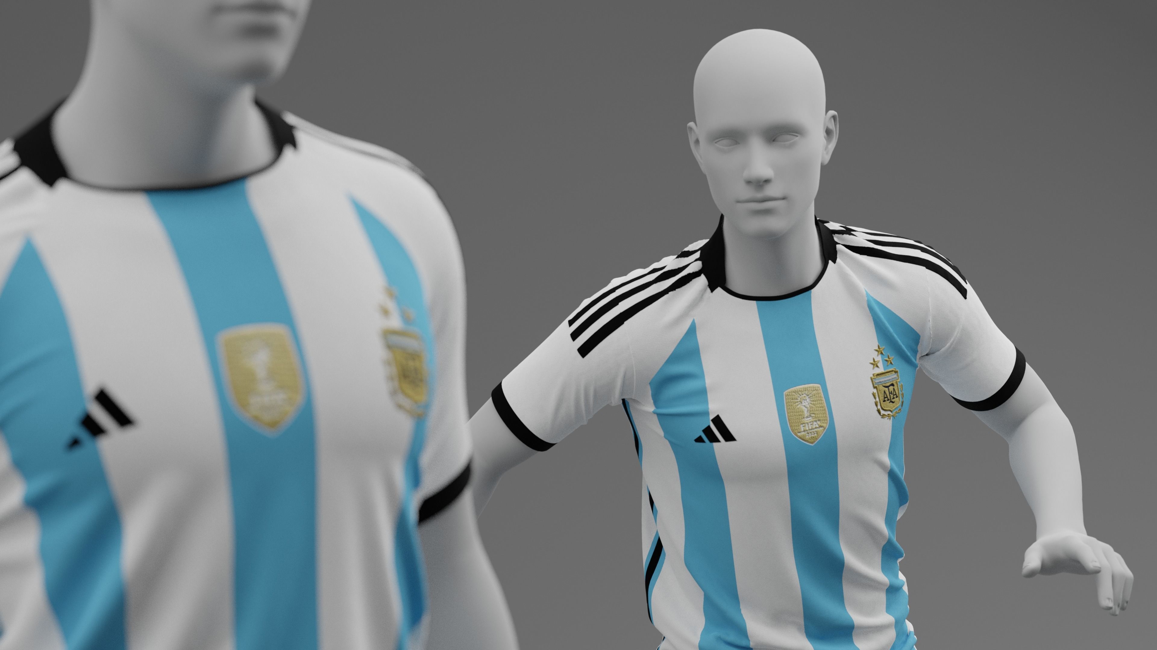 Argentina 2022 Home Jersey 3D model | CGTrader