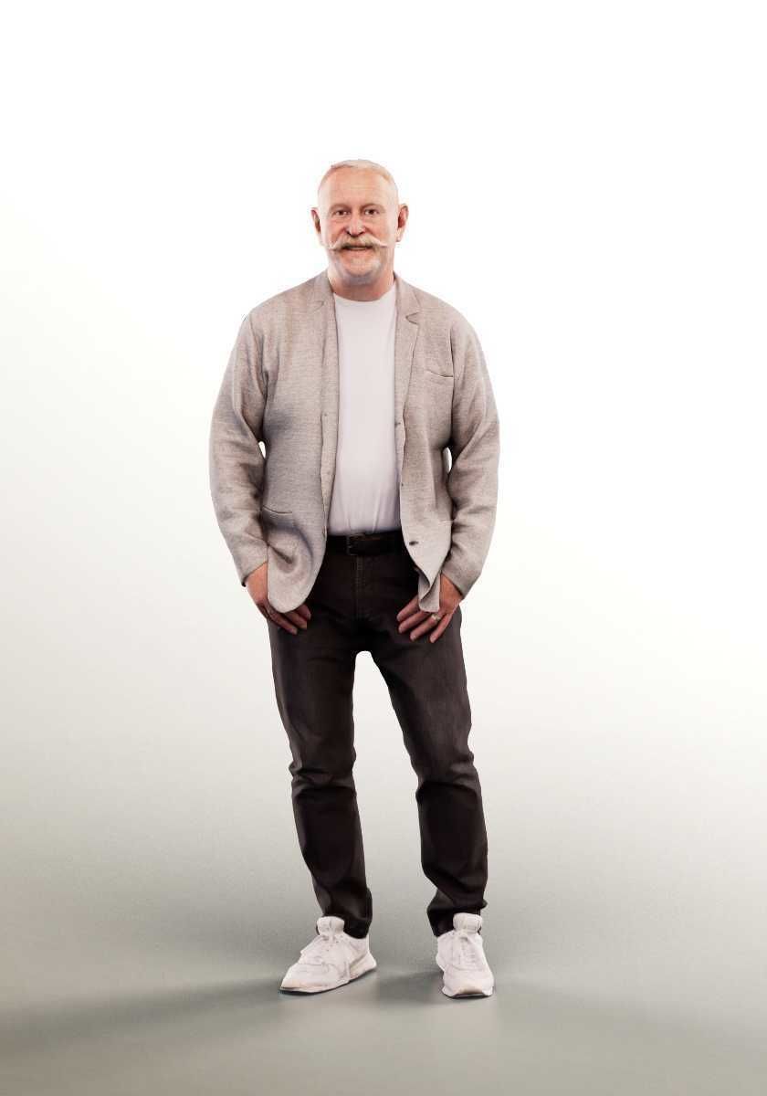 3D model Eddie 12921 - Standing Casual Oder Man VR / AR / low-poly ...
