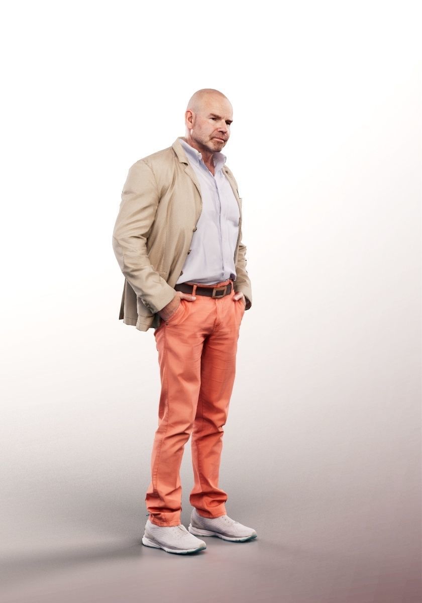 3D model Dirk 13258 - Standing Elegant Man VR / AR / low-poly | CGTrader