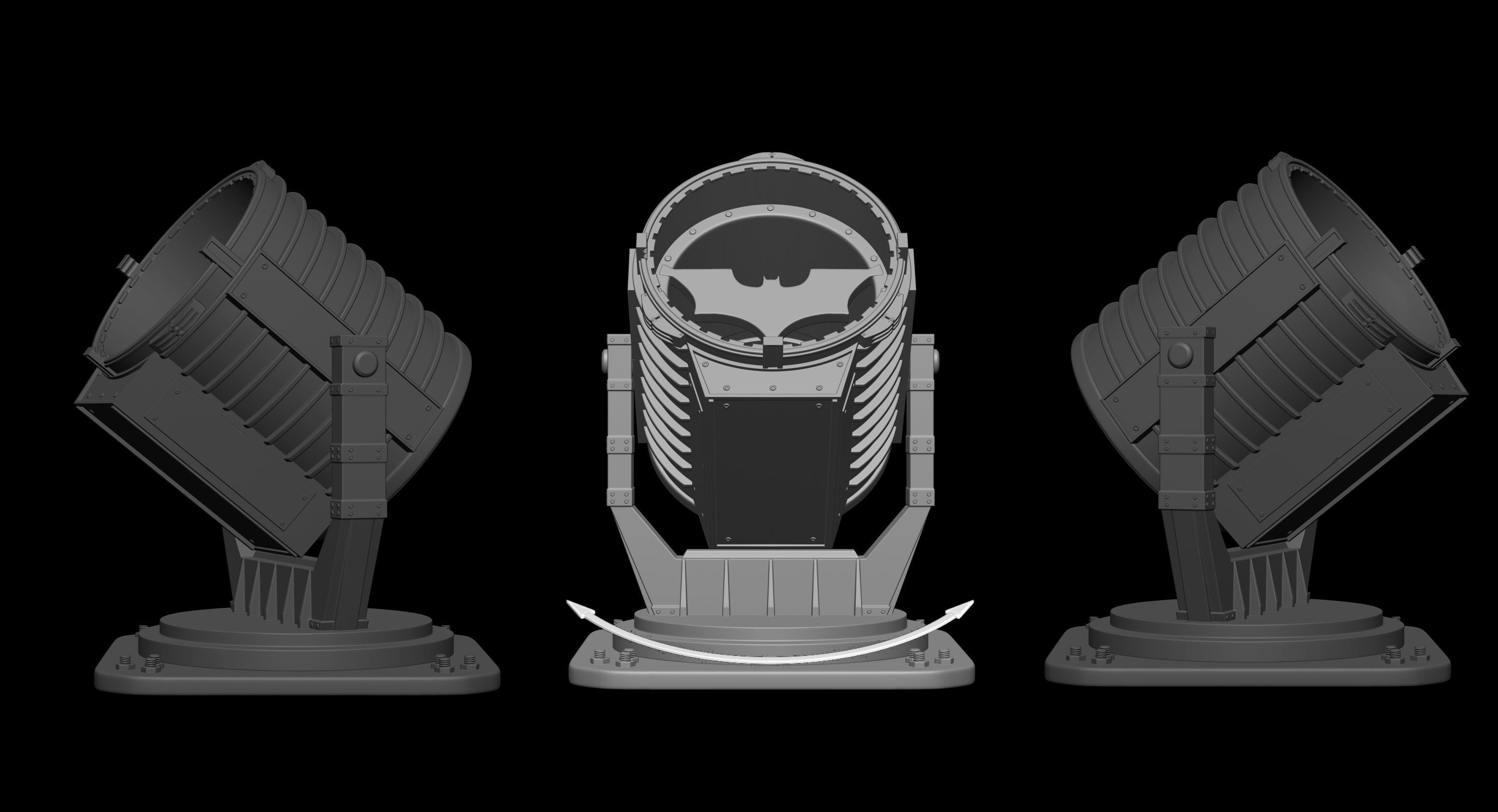 Batman Signal Searchlight Lamp 3D model File STL-OBJ 3D model 3D ...
