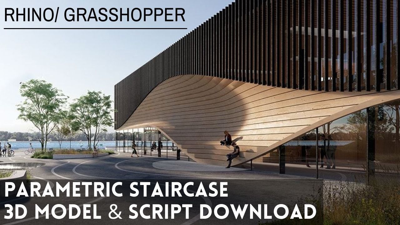 Parametric Staircase Design Grasshopper Rhino 3d model Download 3D model | CGTrader