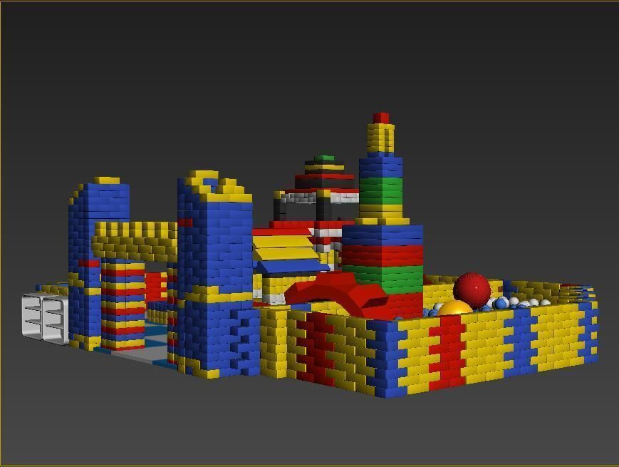 building block playground 3D model | CGTrader