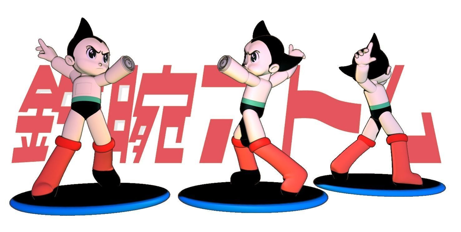Astro Boy Mighty Atom 3D model 3D printable | CGTrader