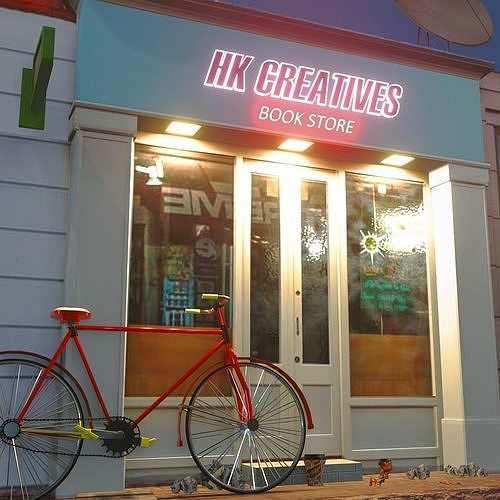 3D model 3D Shop Exterior Photorealistic VR / AR / low-poly | CGTrader