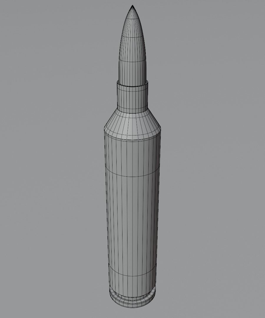 3D model Bullet for snipper 3D model VR / AR / low-poly | CGTrader