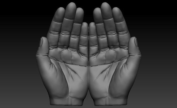 Praying hand 3D model 3D printable | CGTrader